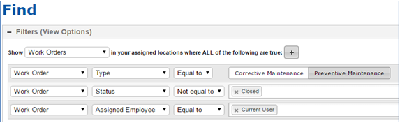 Recipe for My Corrective Maintenance (CM) Work Orders